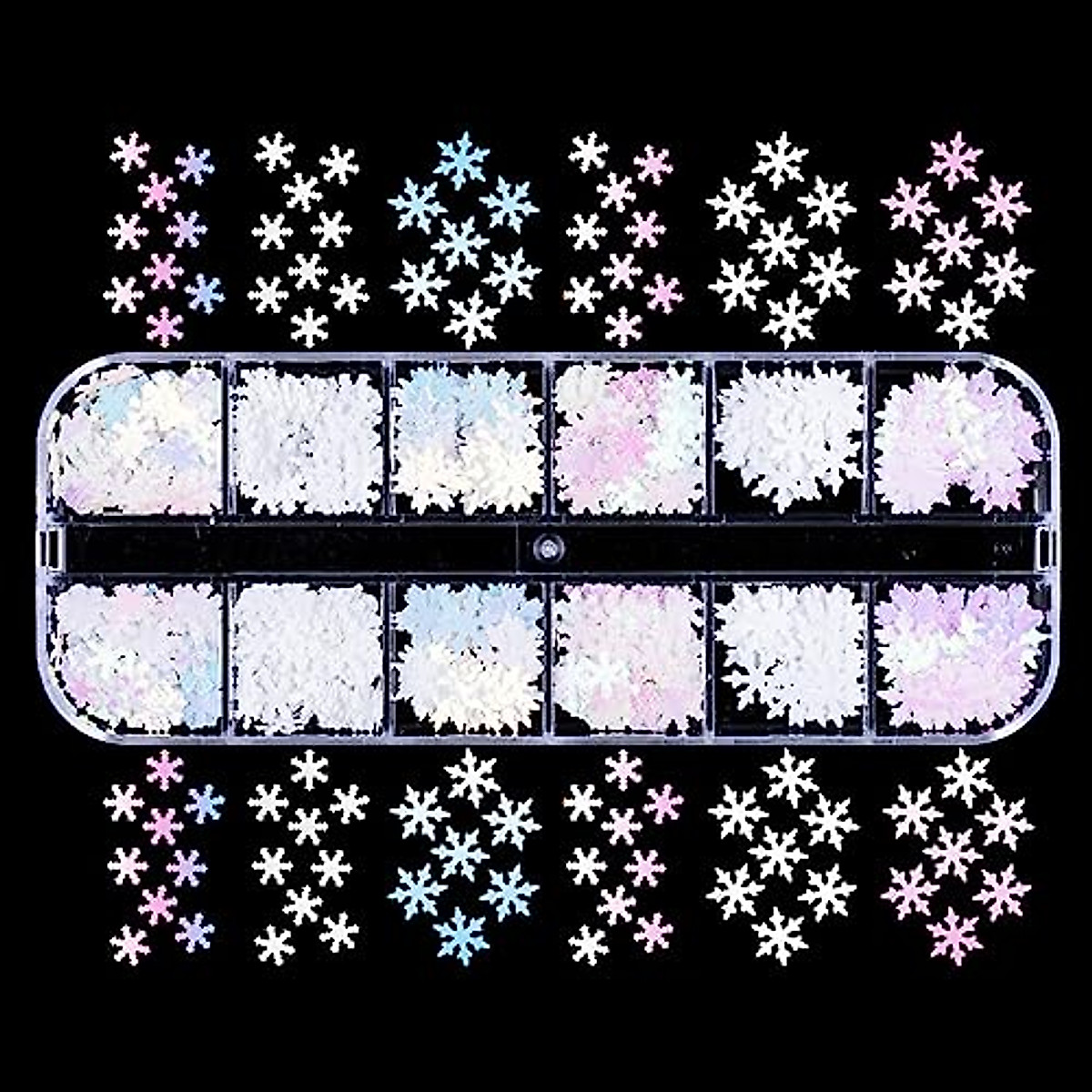 Snowflake Glitter Resin Fillings Flakes Sequins Epoxy Resin Mold Filler for DIY Jewelry Making Nail Art Decor