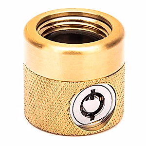 Flow Security Systems | The FaucetLock | Heavy Duty Brass Construction | Prevents Water Theft & Secures Outdoor Bibbs | Promotes Water Conservation | Keyed Randomly | FSS 50 | 1 Pack