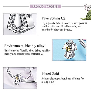WOSTU Alloy Guardian Angel Charms for Bracelets for Women fit Bracelet