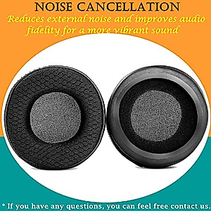 TaiZiChangQin Upgrade Earpads Cushion Replacement Compatible with Sennheiser HD-205 HD 205 Headphone ( Black Fabric Ear Pads )
