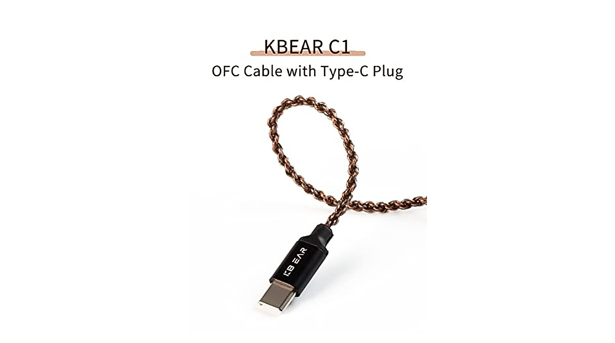 Keephifi Type-C1 Earphone Cable for KBEAR KS1/KS2 - High Fidelity Audio
