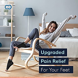 Copper Compression Recovery Foot Sleeves / Plantar Fasciitis Support Socks - Speed Up Recovery & Provide Relief Of Heel Spurs, Arch Pain, Foot Swelling & Ankle Injuries 1 Pair (Small/Medium)