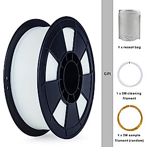 ZIRO PLA Glow Filament 1.75mm,3D Printer Filament PLA PRO 1.75mm Glow in The Dark Color 1KG(2.2lbs),Dimensional Accuracy +/- 0.03mm,GID Blue