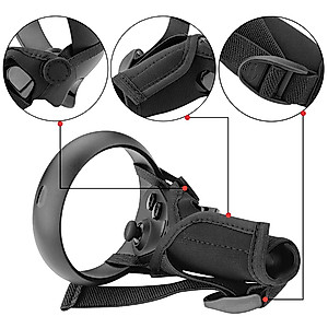 Geekria Controller Cover Compatible with Meta Quest VR, Rift S, Washable Protective Sleeve VR Gaming Headset Controllers Replacement, Touch Controller Protector (Black, 1Pair)