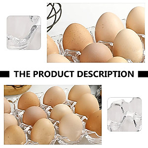 Hemoton 1pc Box Acrylic Egg Tray Kitchen Egg Holder Tray Eggs Storage Container Storage Drawers Egg Holder for Fridge Portable Refrigerator Egg Dispenser for Refrigerator Filler Household