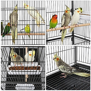 Yaheetech 60.5inch Extra Large Bird Cage Metal Parrot Cage Flight Cage for Cockatiels African Grey Quaker Green Cheek Sun Conure Medium Birds Parrots
