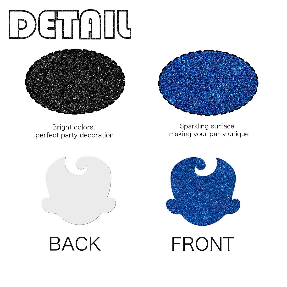 ShuanQ 120pcs Boss Confetti - Cartoon Theme Baby Shower Party Table Decorations - Movie Sign Gender Reveal Party Paper Scatters - Boys 1st Birthday Party Favors Supplies and DIY Crafts