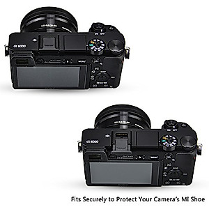 2 Pack JJC FA-SHC1M Hot Shoe Cover Cap for Sony A6000 A6100 A6300 A6400 A6500 A6600 A7 A7 II A7 III A7R IV A7R III A7R II A7R A7S A7S II A9 A99 II A77 II RX1 RX1R II RX10 IV III and More Sony Camera