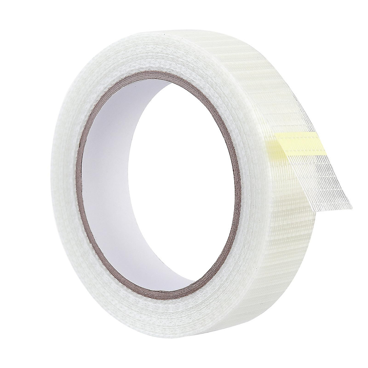 ZZJMCH Clear Filament Duct Tape, Heavy Duty Tape, High Performance Weather Resistant Tape for Sealing, Shipping, Packing, Residential, Commercial and Industrial Uses (1 in x 22 Yards)