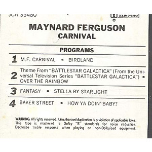 MAYNARD FERGUSON: Carnival -23046 8 Track Tape