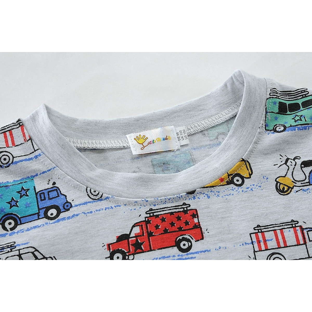 Little Boys Car Pajamas Toddler Boy Short Sleeve Cartoon Sport Short Sets 2 Years