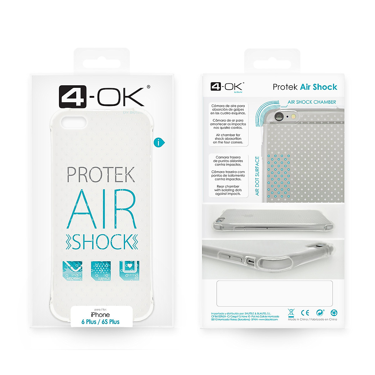 4-Ok Protek Air Shock – Case for Apple iPhone 6 Plus, 6S Plus