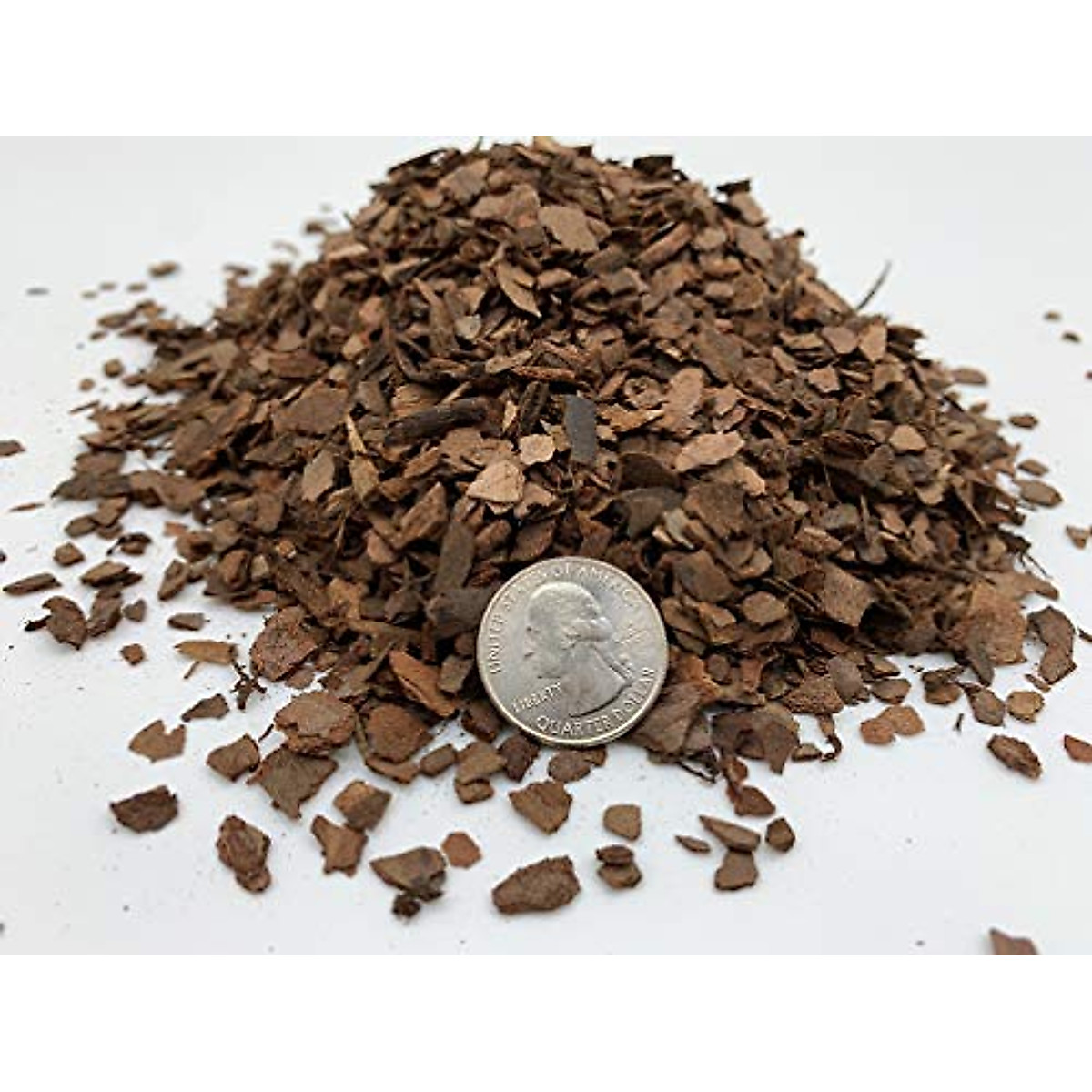 Pine Bark Fines for Bonsai, Orchids and Other Potted Plant Soil mixes. 1/4" Particle Size, 2 Quart re-sealable Bag by The Bonsai Supply