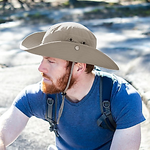 KANUT SPORTS Denali Boonie Sun Hat with Wide Brim Foldable for Fishing Hiking,Hunting, Golf Summer Hat for Men and Women(Olive Green,Large)