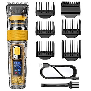Hatteker Mens Beard Trimmer Hair Clipper Hair Trimmer Cordless Hair Cutting Kit Professional IPX7 Waterproof Multifunctional