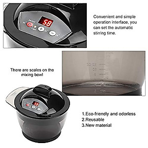 RBSD Electric Mixer, Electric Blender, with Scales Mixing Bowl, US Plug Automatic Dye Cream Blender for Hair Salon Home