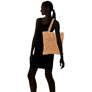 The Drop Women's Ealga Flat Handle Straw Tote, Natural, One Size