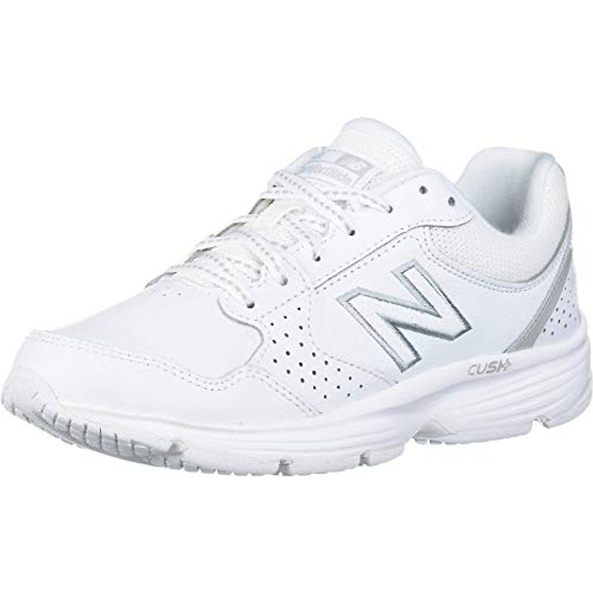 New Balance Women's 411 V1 Walking Shoe, White/White, 9.5 Wide