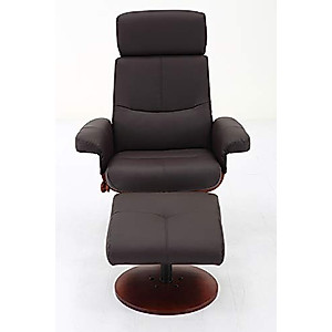 Mac Motion Roma Manual Recliner, Brown Polyurethane