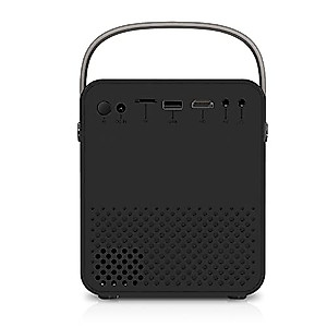 Mini LED Wifi Projector 5000 Lux Wireless Screen Mirroring 1080P Supported 170'' Display Portable Outdoor Movie Projector Compatible with Smartphone TV Box HDMI USB AV Theater Projector Beamer (Black)
