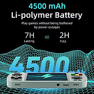 RG405M Retro Handheld Game Console , Aluminum Alloy CNC Android 12 System 4.0 Inch IPS Touch Screen with 128G TF Card 3172 Games Compatible with 5G WiFi and Bluetooth 5.0 (Gray)