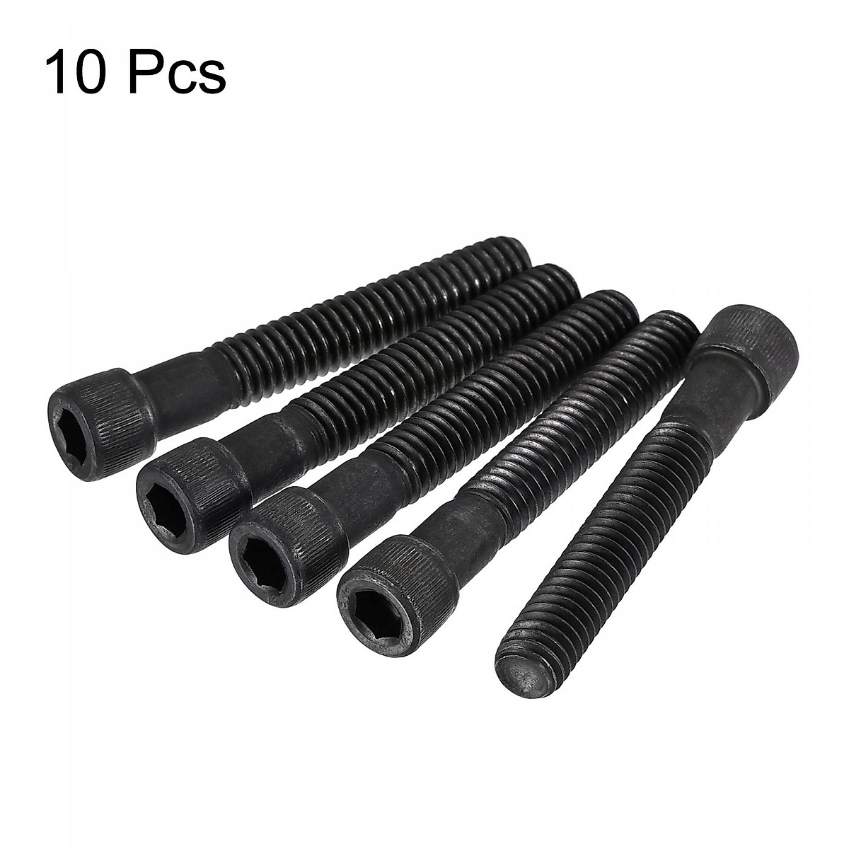 uxcell 5/16-18x2" Hex Socket Head Cap Screw Bolts 12.9 Grade Alloy Steel 10pcs