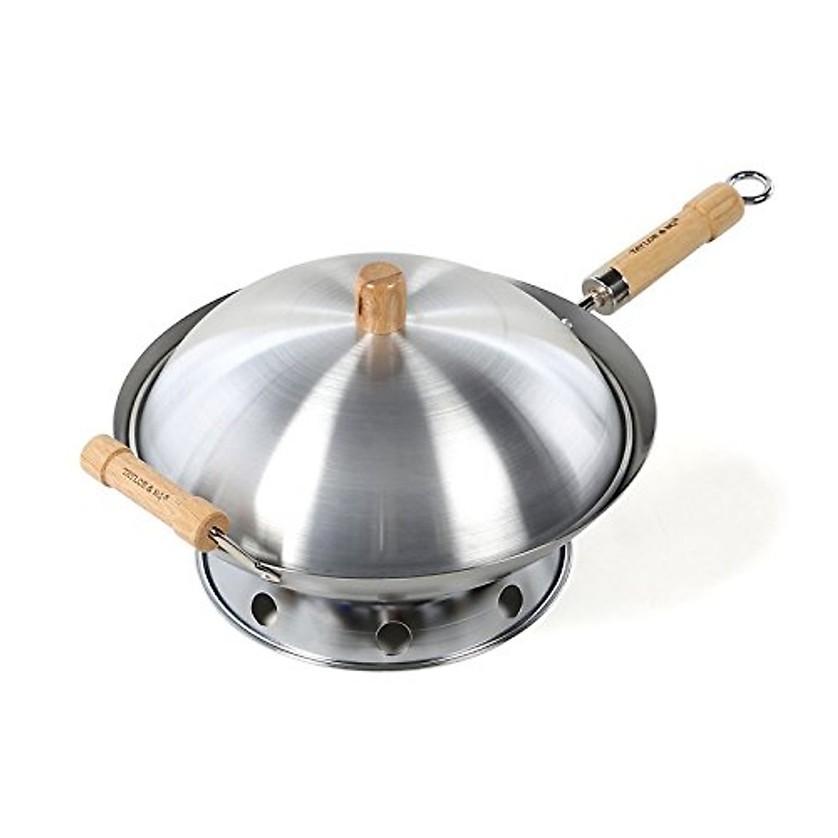 Taylor & Ng Classic Wok Set 14" Carbon Steel