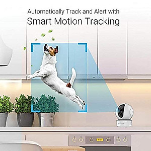 EZVIZ 2MP Indoor Pan/Tilt WiFi Security Camera, 360° Coverage, Auto Motion Tracking, Two-Way Talk, Clear 33ft Night Vision, Supports MicroSD Card (Sold Seperately)| C6CN