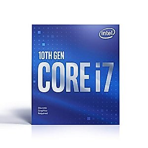 Intel® Core™ i7-10700F Desktop Processor 8 Cores up to 4.8 GHz Without Processor Graphics LGA1200 (Intel® 400 Series chipset) 65W