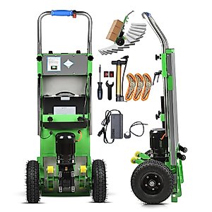 Electric Stair Climbing Dolly, 1250W Electric Stair Climbing Hand Truck, 900lbs Max Load Capacity, 3 Mode Folding Stair Climber Hand Trucks with Telescopic Handle for Moving Furniture (Green)