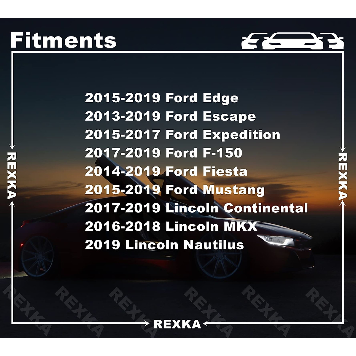 Rexka 30pcs Rocker Molding Retainer Clip Screw Compatible with Ford W716352-S300 Edge Escape F-150 Mustang Lincoln Continental MKX W716352S300