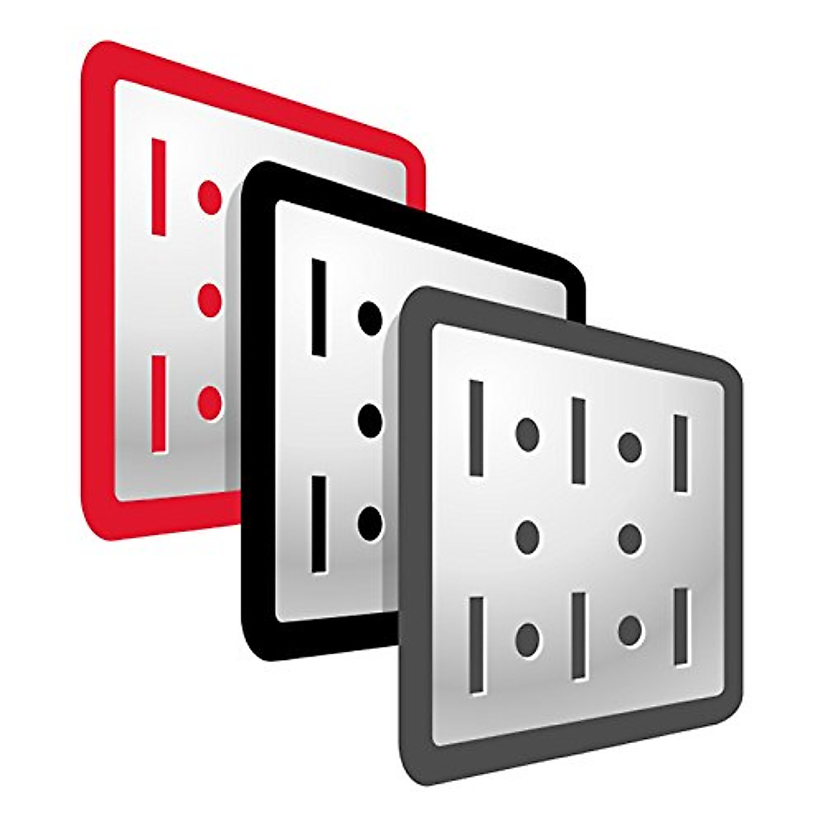 Wall Control 1in x 1in C-Bracket Slotted Metal Pegboard Hook Pegboard and Slotted Tool Board – Blue