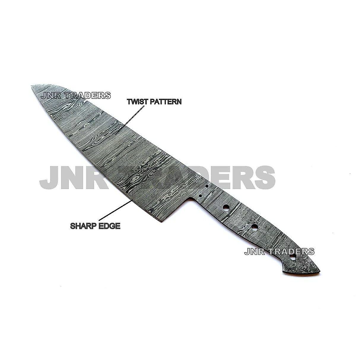 Forged Damascus Chef Knife Blank for Knife Making Diy 7 inch Blade Professional Japanese Santoku Knife Kitchen Knife Blank vk3717
