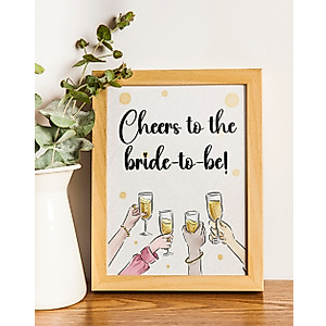 TRIDECOR Bridal Shower Card For Bride To Be, Wedding Card, Engagement Card, Bridesmaid Card - Folded 5"x7" with Envelope, Sticker to Seal - Card for Her, Women, Girlfriend, Bestfriend