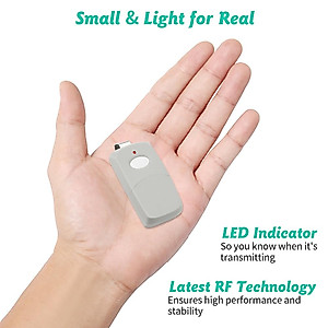 2 Replacement for Multicode Linear 3089 Garage Gate Door Opener Remote Transmitter,308911,MCS308911,10 dip Switch 300mhz,Grey