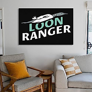 Bird Watching Loon Ranger Interior Art Wall Picture Canvas Art Poster And Wall Art Picture Print Modern Family Bedroom Decor Posters 12x18inch(30x45cm)29.0