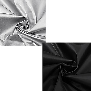 AYGJKIE Protective Cover for Garden Chairs, Weatherproof, Tear-Resistant, Thickened, Transparent, Covers for Chairs, Cover, Garden Furniture, Fabric Cover, Stackable Chair, high-Back (Color : Black,