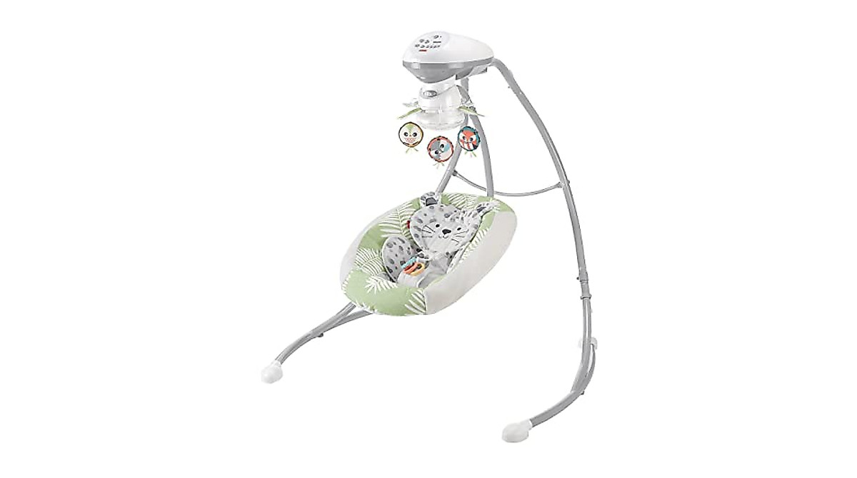 Fisher-Price Snow Leopard Baby Swing - Soothing & Versatile Baby Seat