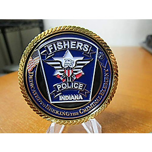 Fishers Police Department Patrol Division Indiana Leo Challenge Coin