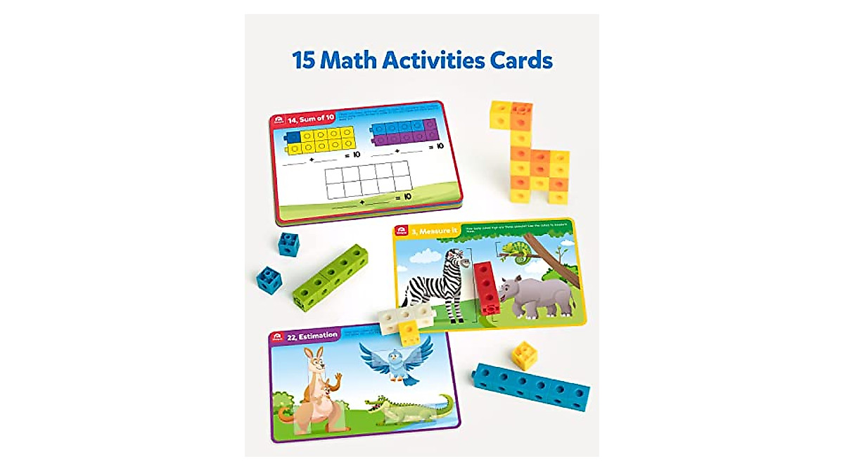 Coogam Math Cubes - Fun Counting Blocks for Kids