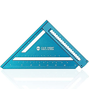 SainSmart Folding Triangle Ruler, 6 Inch Rafter Square Layout Tool, Carpenter Square, Aluminum Alloy Multifunctional Woodworking Tools