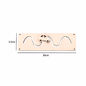 Gazechimp Kids Busy Board Walkway Slide Toy DIY Accessories Learning Skill Wooden Puzzle Sensory Toy Activity Center Board for Children Toddler - Car