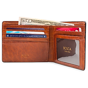 Bosca Men’s Wallet, Dolce Leather Executive I.D. Wallet