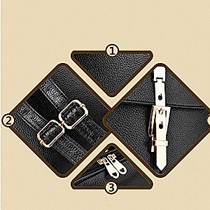 Satchels Women Leather Backpacks for Girls School Backpack Female Travel Shoulder Bagpack Ladies Casual Daypacks (Color : Black)