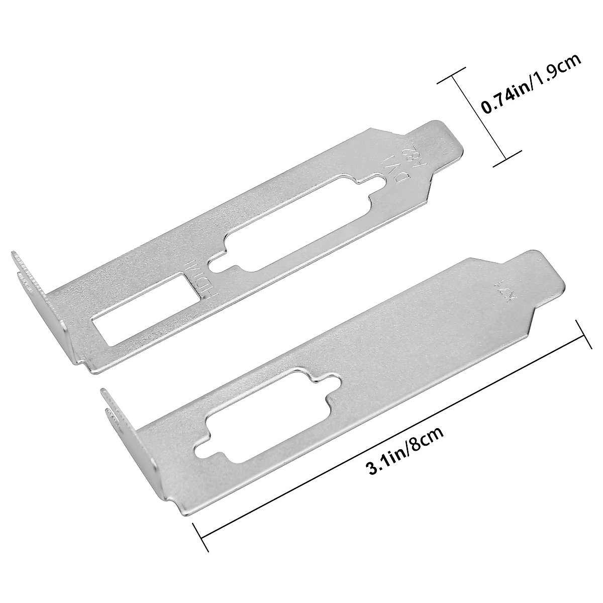 AHIER Low Profile/Half Height Bracket for HDMI + VGA + DVI ATI Nvidia Video Graphics Card
