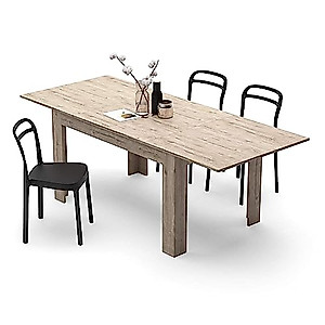 Mobili Fiver, Easy, Extendable Dining Table, Oak, Made in Italy