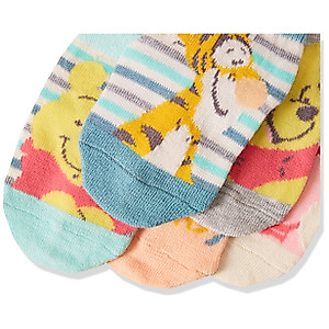 WINNIE THE POOH unisex baby Winnie the Pooh 5 Pack Shorty Socks, Assorted Blue, 12-24 Months US