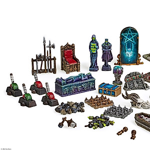 Dungeons & Lasers Fantasy Customization Bits for DND Terrain - 70 Pieces of D&D Accessories and Props for 5E Tabletop RPG Games - Unpainted, Unassembled - for Ages 14 Years and up
