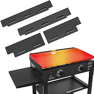 Wind Guard for Blackstone 28" Griddle, Wind Screen, Blackstone Griddle Accessories Heat Gathering, Saving Propane, Stable and Not Shaky, 4 Wind Guards Waterproof, Blackstone Grill Accessories, Black