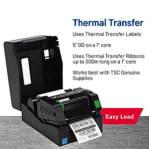 TSC - B01MUHDV6B TE200 Desktop Direct Thermal Barcode Printer - 4.25", 203 dpi